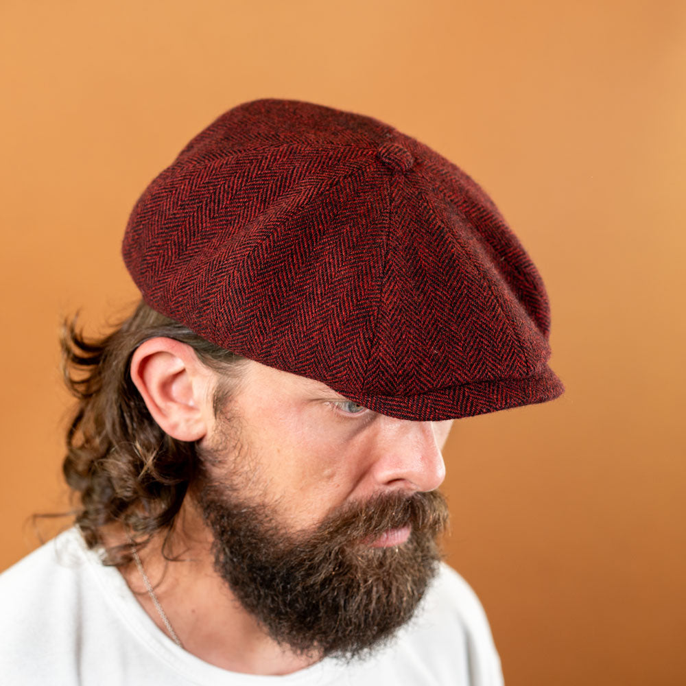 Hatteras Classic Herringbone Wool Schirmmütze Red Stetson – Stilkontor ...