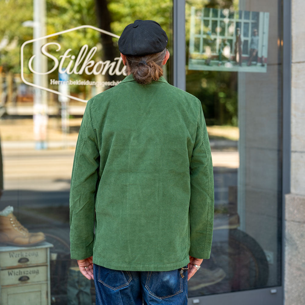 Three Button Jacket Cord Green Universal Works – Stilkontor Leipzig